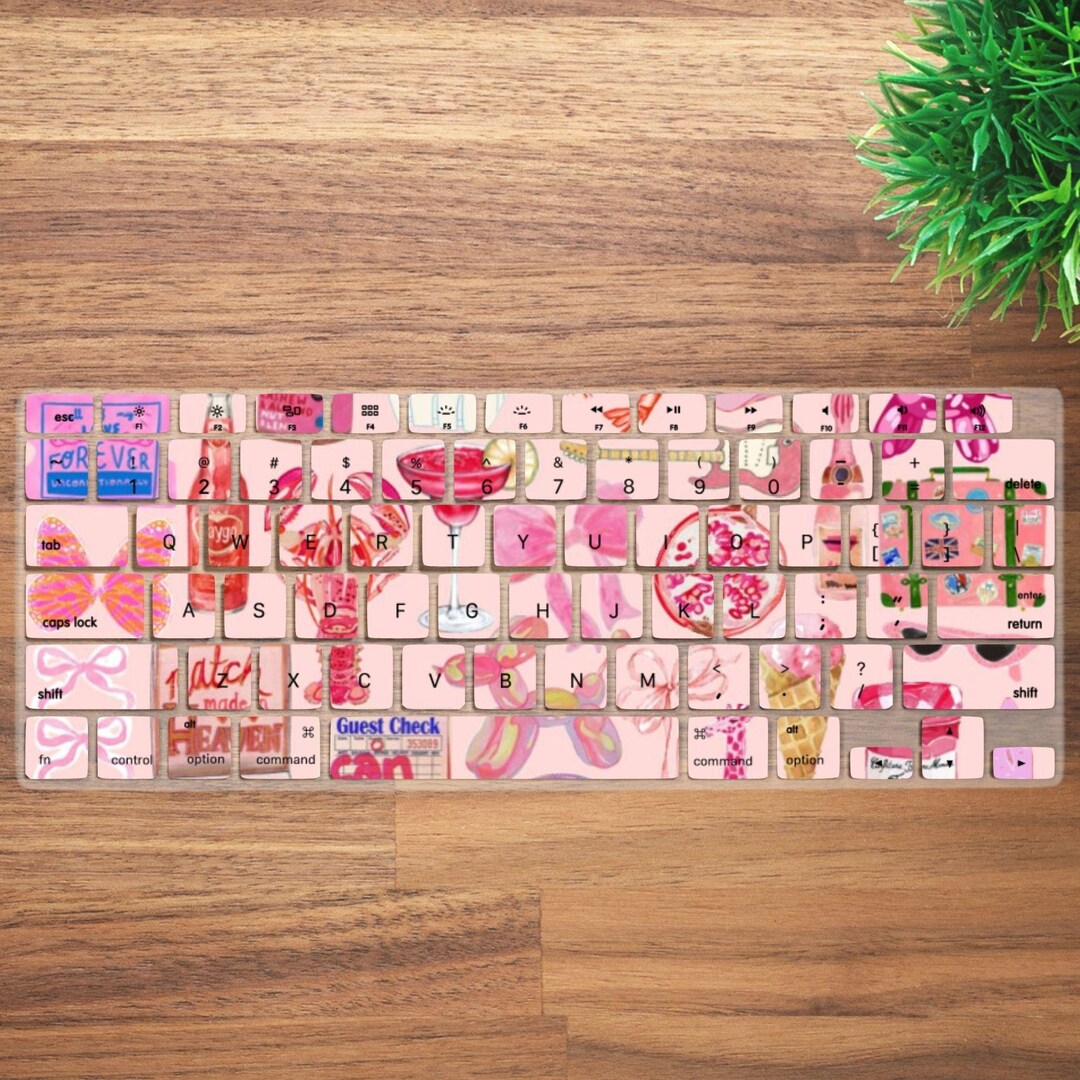 Cute Aesthetic Scrapbook Keyboard Cover for MacBook Pro 13 14 16 Inch ...
