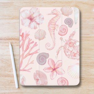 Ocean Sea Collage iPad Case W Pen Slot, Slim Trifold Stand iPad Flip ...