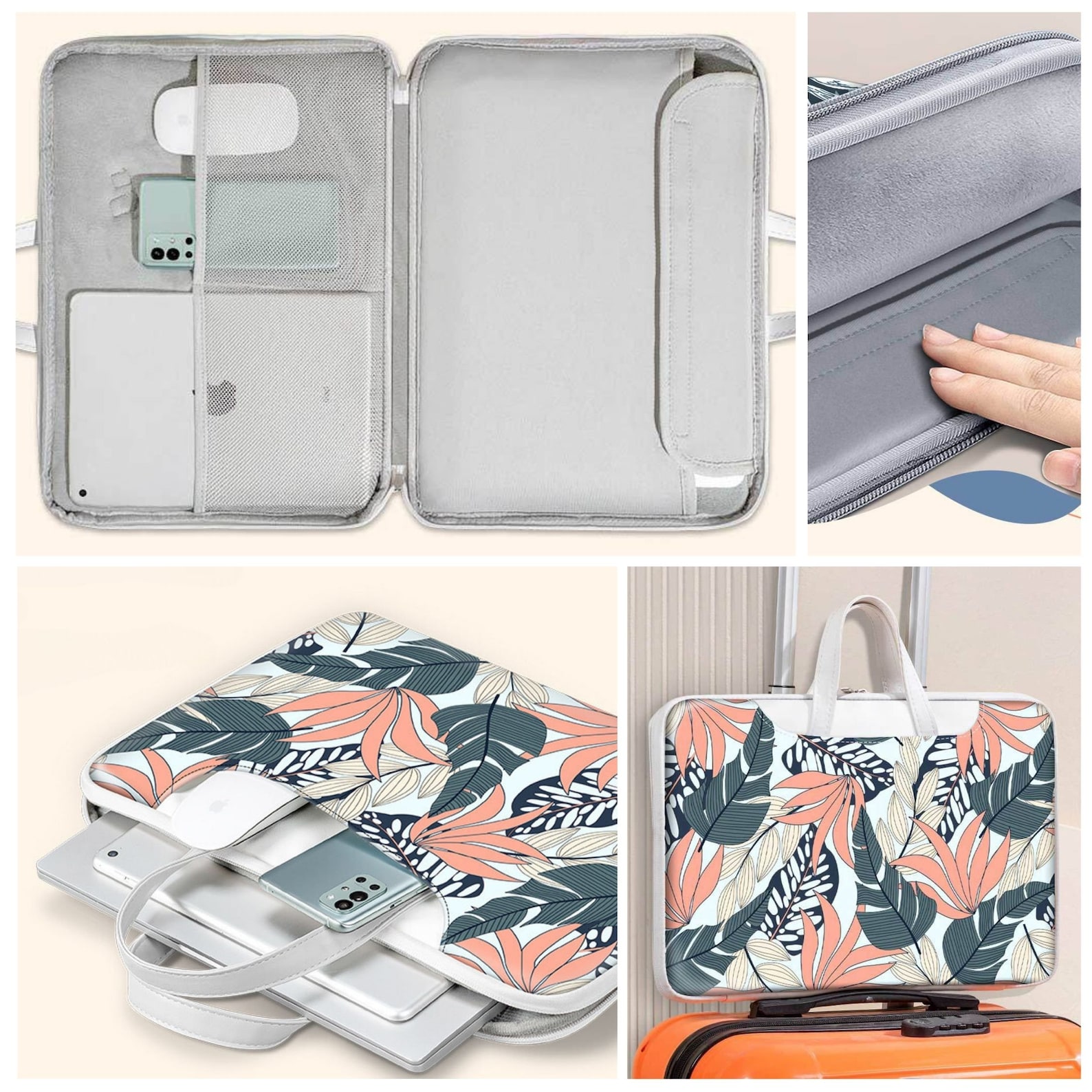 Cute Bible Verse Aesthetic Scrapbook Laptop Bag With Handle, Shoulder ...