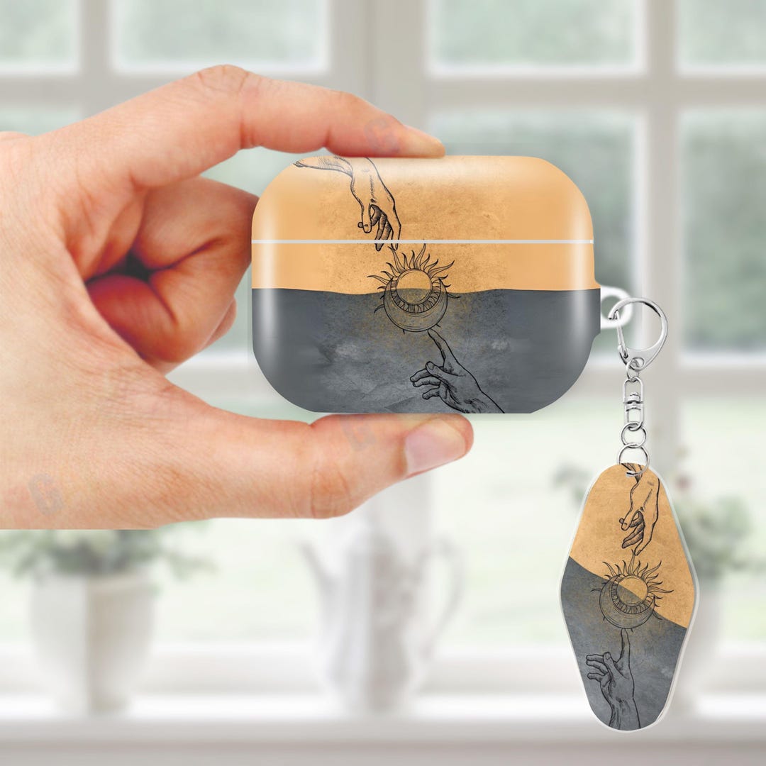 Sun Moon Art Airpods Case for Airpods Pro 3 2 1, Airpods 4 3, AirPod 2 ...