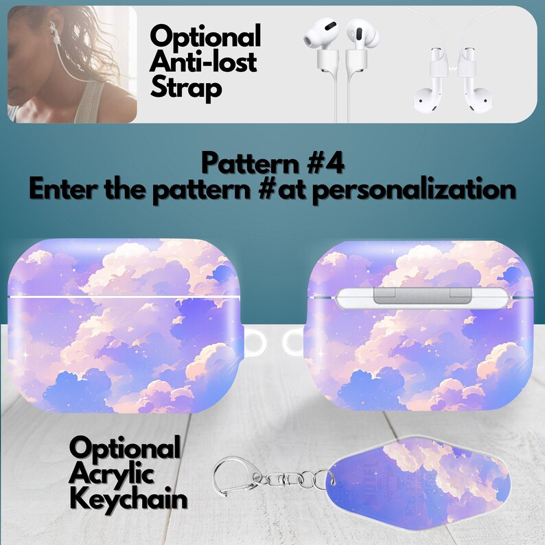 Sky Clouds Airpods Case for Airpods Pro 3 2 1, Airpods 4 3, AirPod 2 1 ...