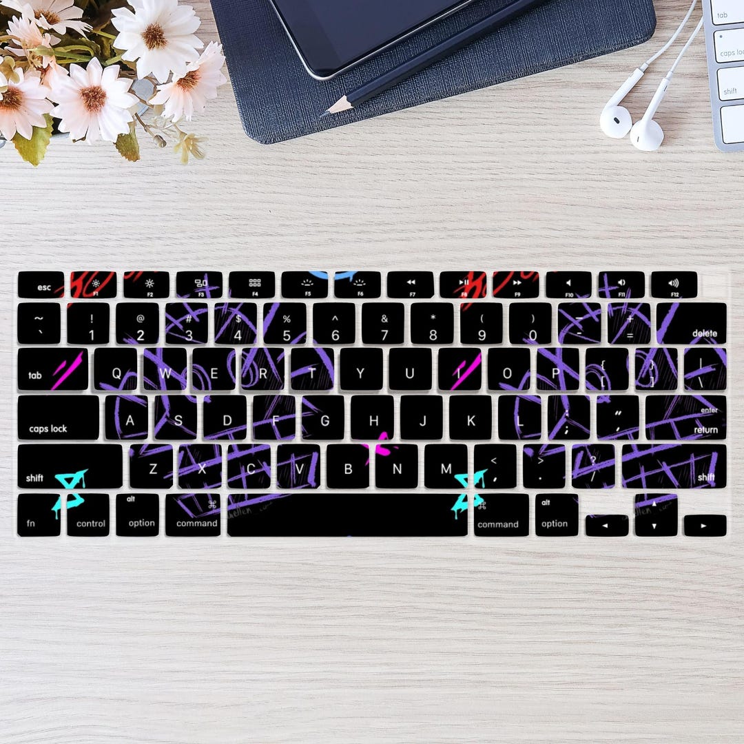 Cute Jinx Graffiti Aesthetic Keyboard Cover for MacBook Pro 13 14 16 ...