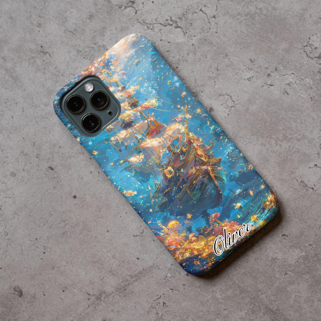 Personalized Cute Under Sea World Aesthetic Full Print iPhone Case for ...