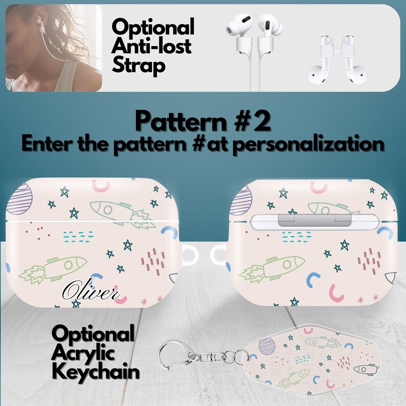 Personalized Cartoon Space Airpods Case for Airpods Pro 3 2 1, Airpods ...