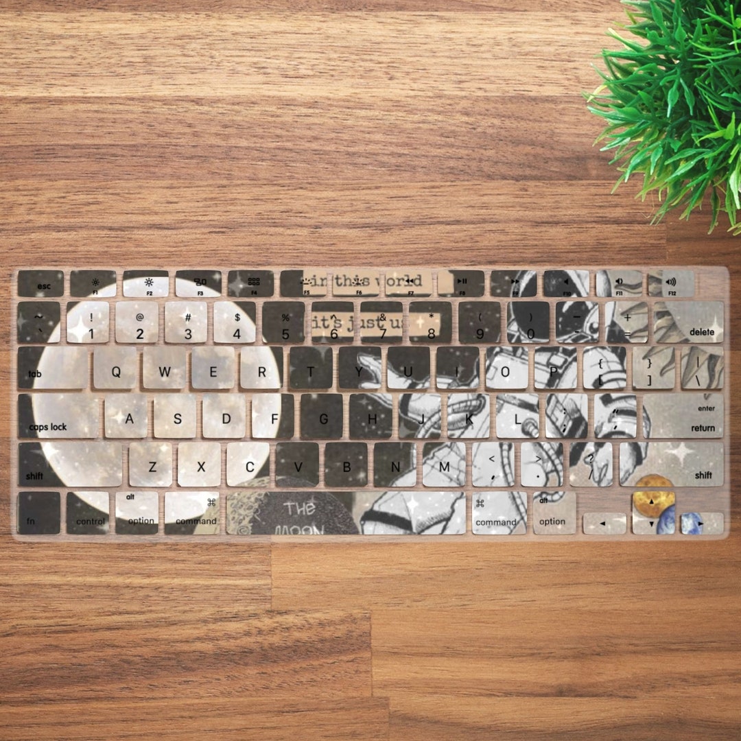 Cute Moon Aesthetic Scrapbook Keyboard Cover for MacBook Pro 13 14 16 ...