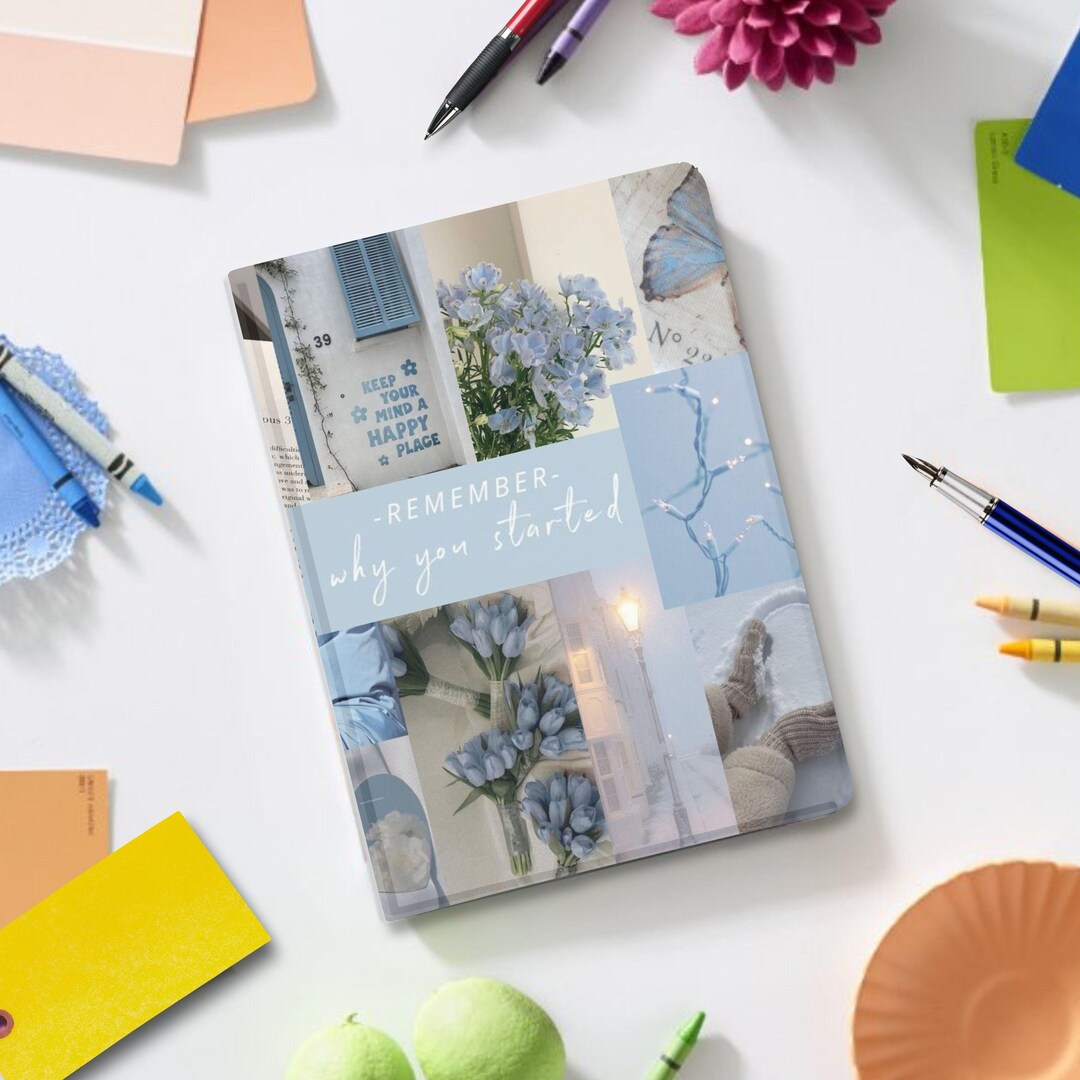 Cute Vibrant Pattern Aesthetic Scrapbook iPad Case for iPad Pro 13 12 ...