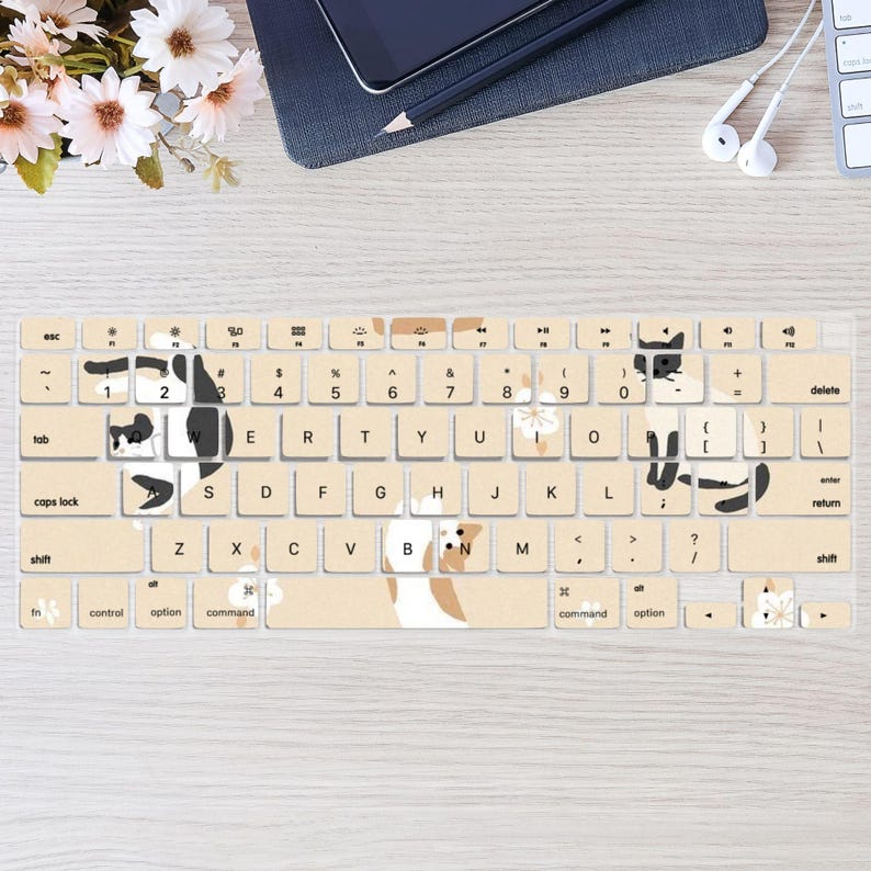 Kitten Cat Scrapbook Keyboard Cover for MacBook Pro 13 14 16 Inch ...