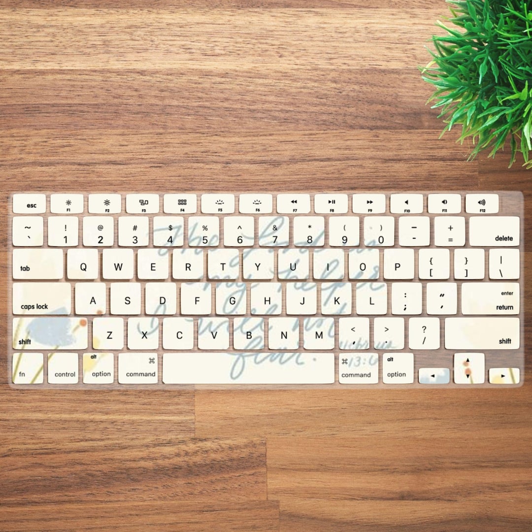 Floral Bible Verse Scrapbook Keyboard Cover for MacBook Pro 13 14 16 ...