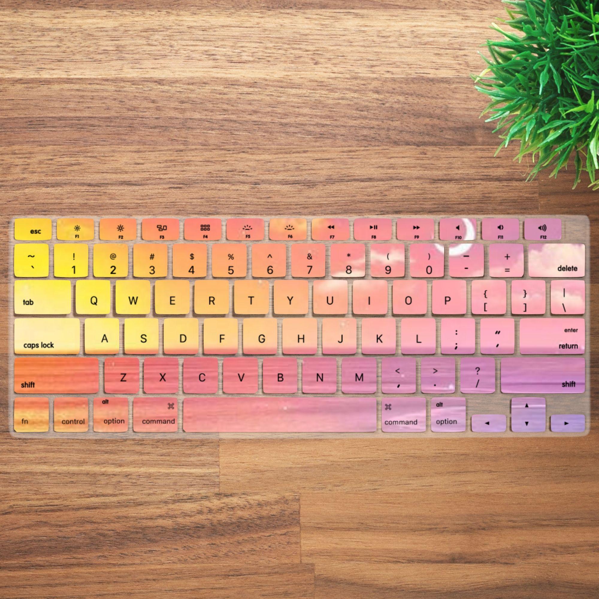 Sunset Beach Aesthetic Keyboard Cover for MacBook Pro 13 14 16 Inch ...