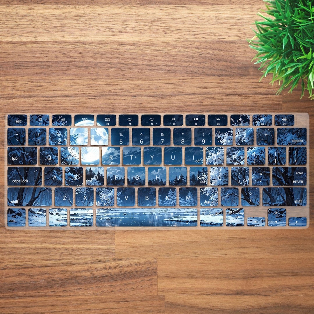 Personalized Cute Sky Moon Keyboard Cover for MacBook Pro 13 14 16 Inch ...