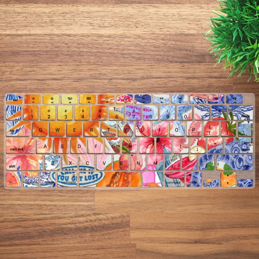 Cute Sun Sea Life Aesthetic Keyboard Cover for MacBook Pro 13 14 16 ...