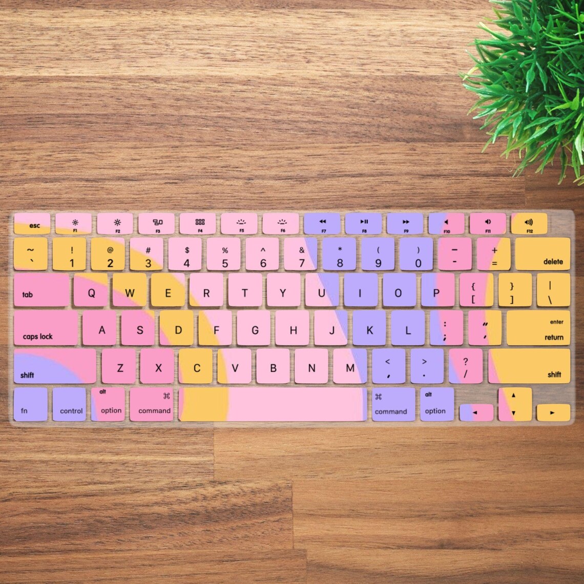 Cute Abstract Swirl Aesthetic Keyboard Cover for MacBook Pro 13 14 16 ...