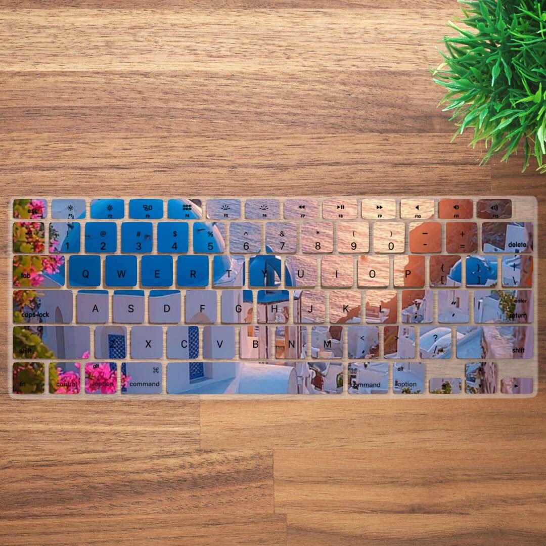 Summer Greece Aesthetic Keyboard Cover for MacBook Pro 13 14 16 Inch ...