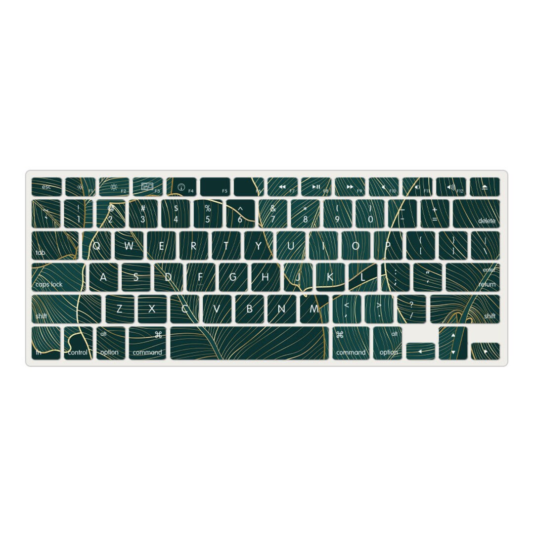 Floral Personalized Keyboard Cover for MacBook Pro 13 / MacBook Air 13 ...