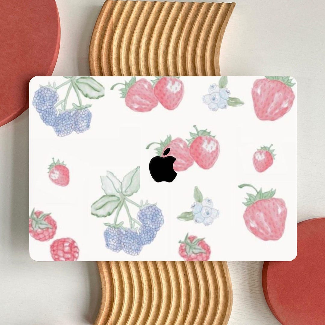 Cute Food Fruit Aesthetic Scrapbook MacBook Case for MacBook Air 15 13 ...