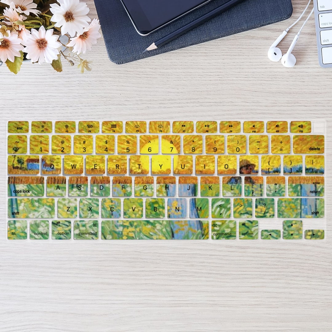 Van Gogh Paintings Aesthetic Keyboard Cover for MacBook Pro 13 14 16 ...