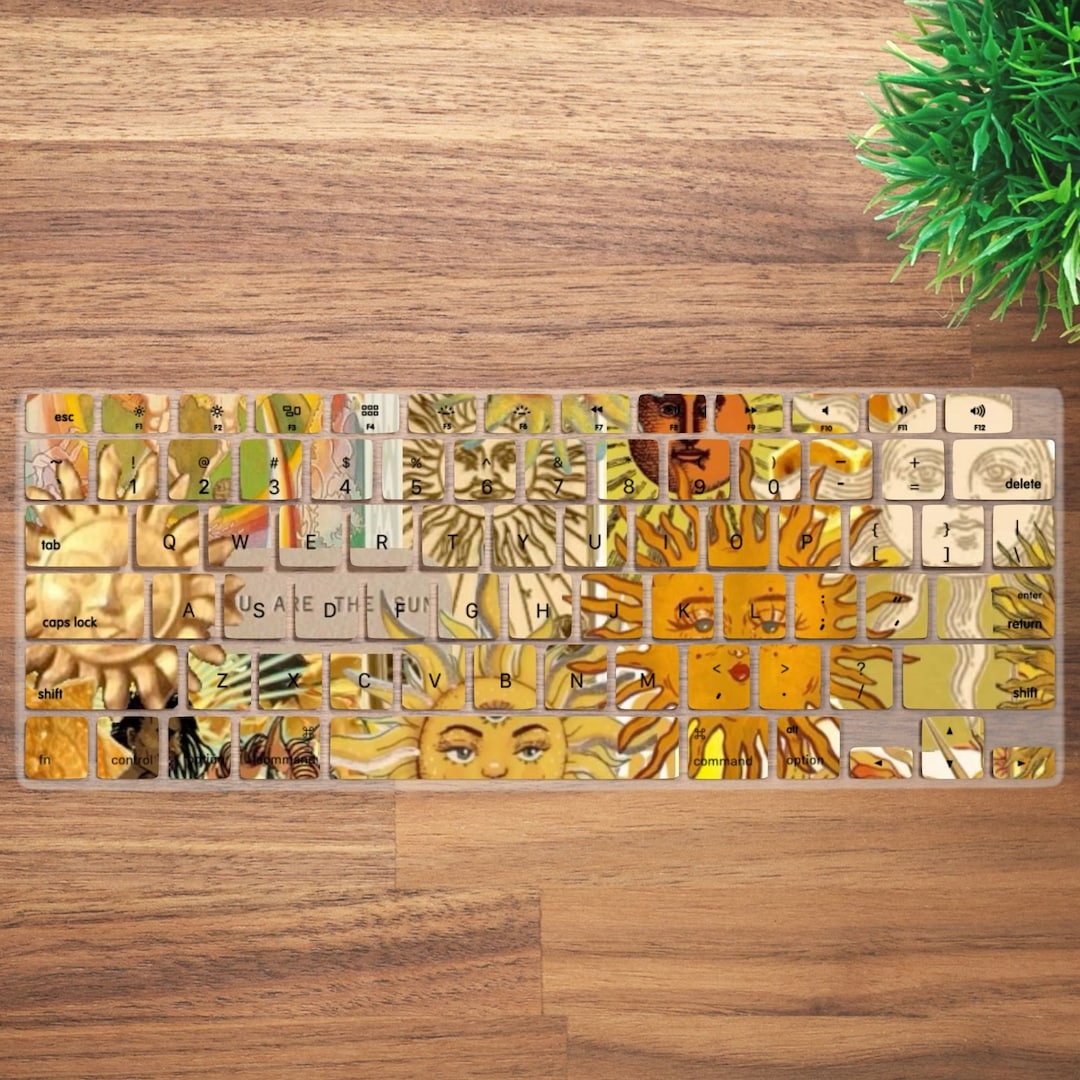 Cute Sun Aesthetic Scrapbook Keyboard Cover for MacBook Pro 13 14 16 ...