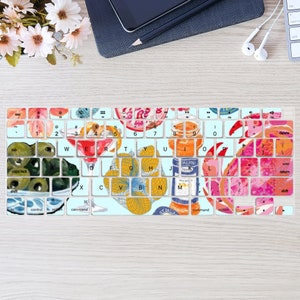 Cute Food Pattern Aesthetic Keyboard Cover for MacBook Pro 13 14 16 ...