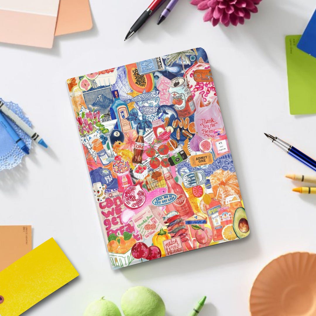 Food Fruit Scrapbook iPad Book Stand Case for iPad Pro 13 12 11, iPad ...