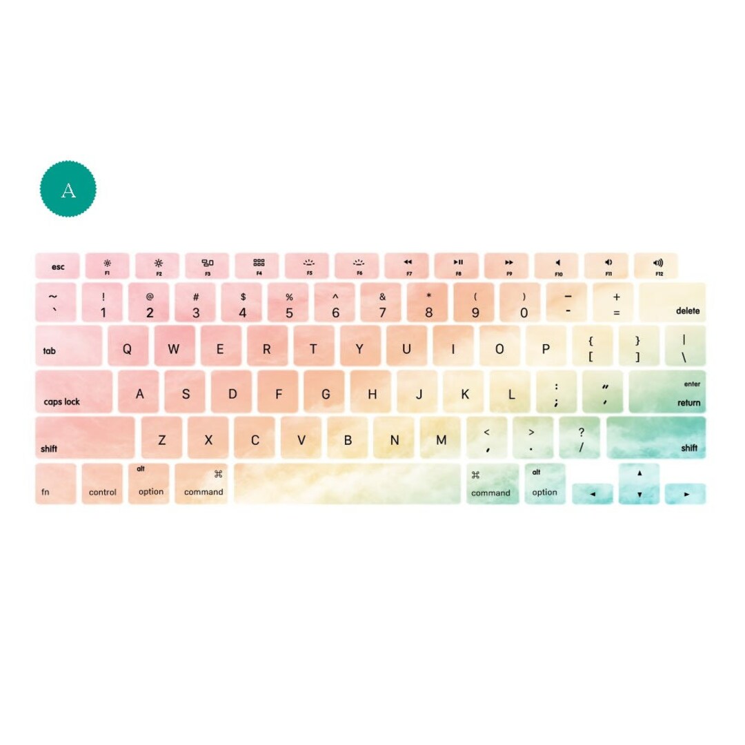 Watercolor Painting Personalized Keyboard Cover for MacBook Air 13 15 ...