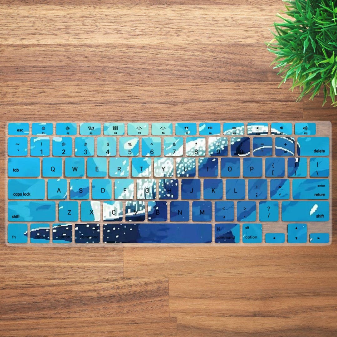 Whale Shark Keyboard Cover for MacBook Pro 13 14 16 Inch, MacBook Air ...