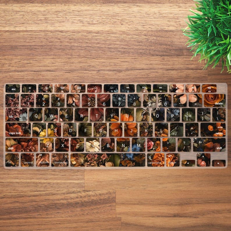 Botanical Art Aesthetic Keyboard Cover for MacBook Pro 13 14 16 Inch ...