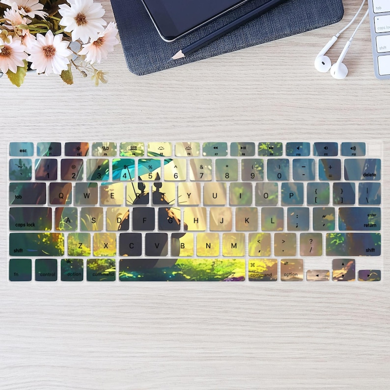 Cute Anime Fan Art Aesthetic Keyboard Cover for MacBook Pro 13 14 16 ...