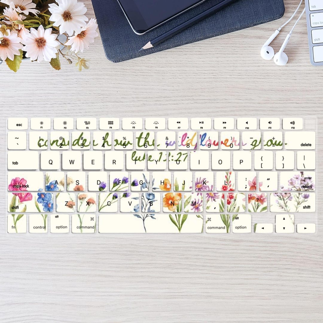 Bible Verse Aesthetic Keyboard Cover for MacBook Pro 13 14 16 Inch ...