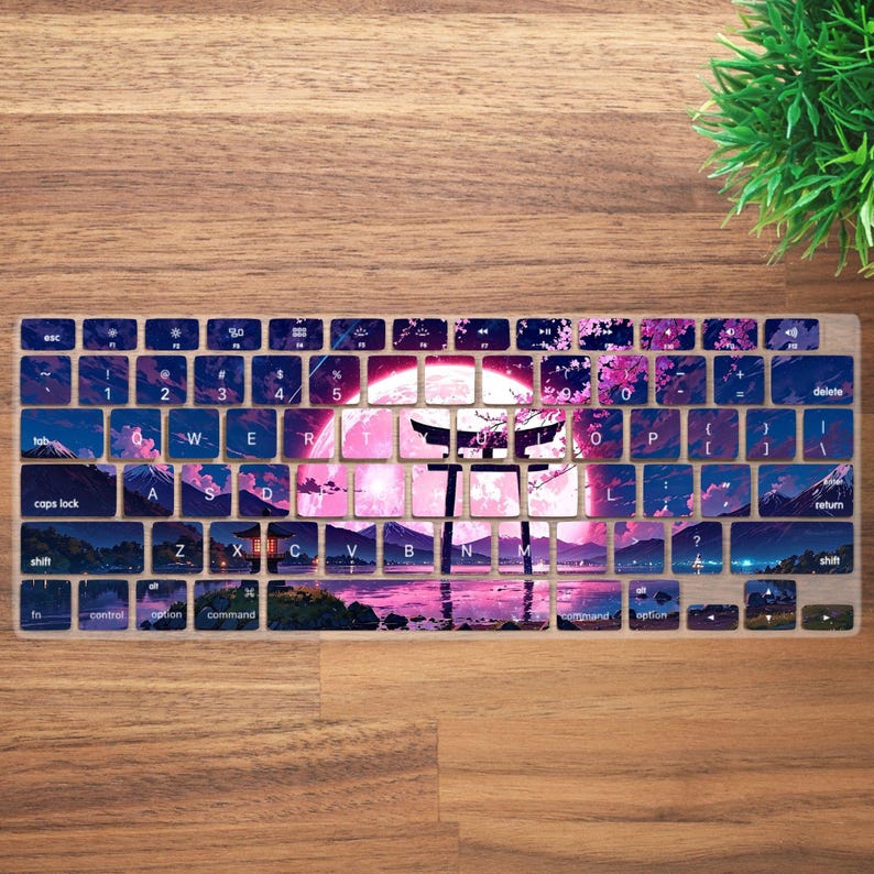 Personalized Japanese Scene Aesthetic Keyboard Cover for MacBook Pro 13 ...