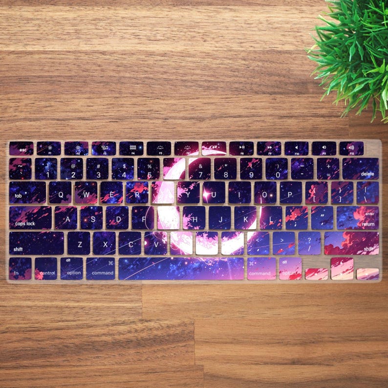 Personalized Cute Sky Moon Keyboard Cover for MacBook Pro 13 14 16 Inch ...