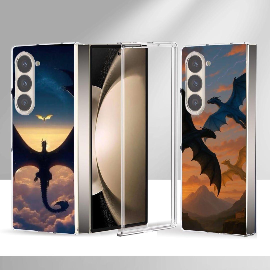Cute Dragon Fantasy Art Galaxy Fold Case for Samsung Galaxy Z Fold 7 6 ...