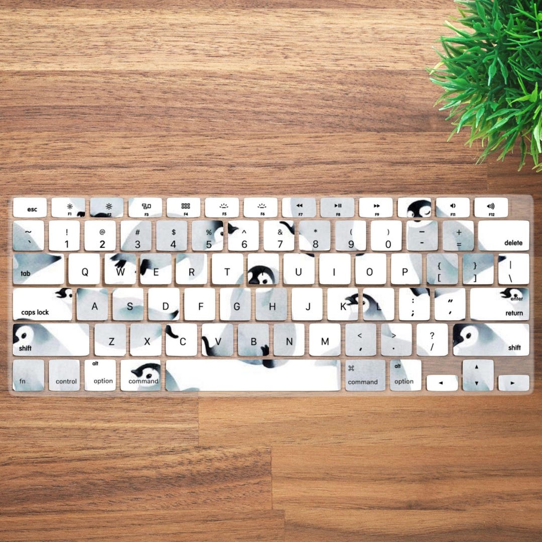 Cute Penguin Aesthetic Keyboard Cover for MacBook Pro 13 14 16 Inch ...