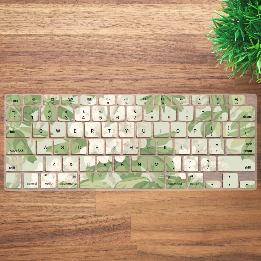 Butterfly Floral Aesthetic Scrapbook Keyboard Cover for MacBook Pro 13 ...