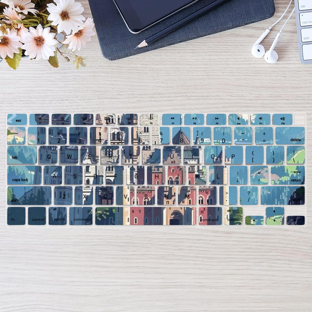 Fantasy Castles Aesthetic Keyboard Cover for MacBook Pro 13 14 16 Inch ...