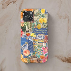 Cute Pattern Aesthetic Collage iPhone Case for iPhone 16 Pro Max ...