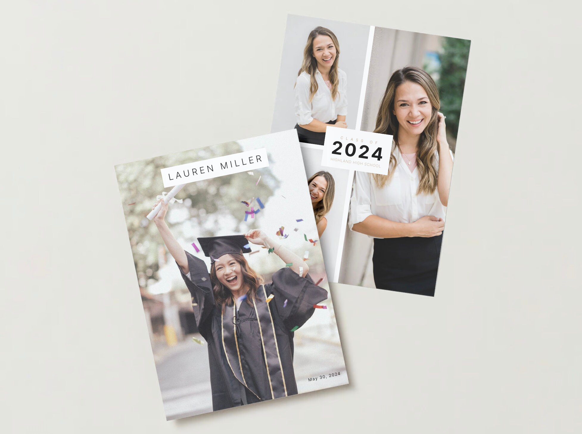 Custom Modern 2024 Graduation Announcement Template Instant Download - Etsy