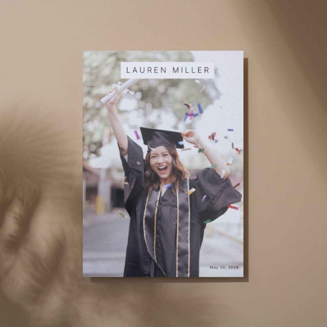 Custom Modern 2024 Graduation Announcement Template Instant Download - Etsy