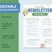 Editable Classroom Newsletter Template in Canva - Etsy