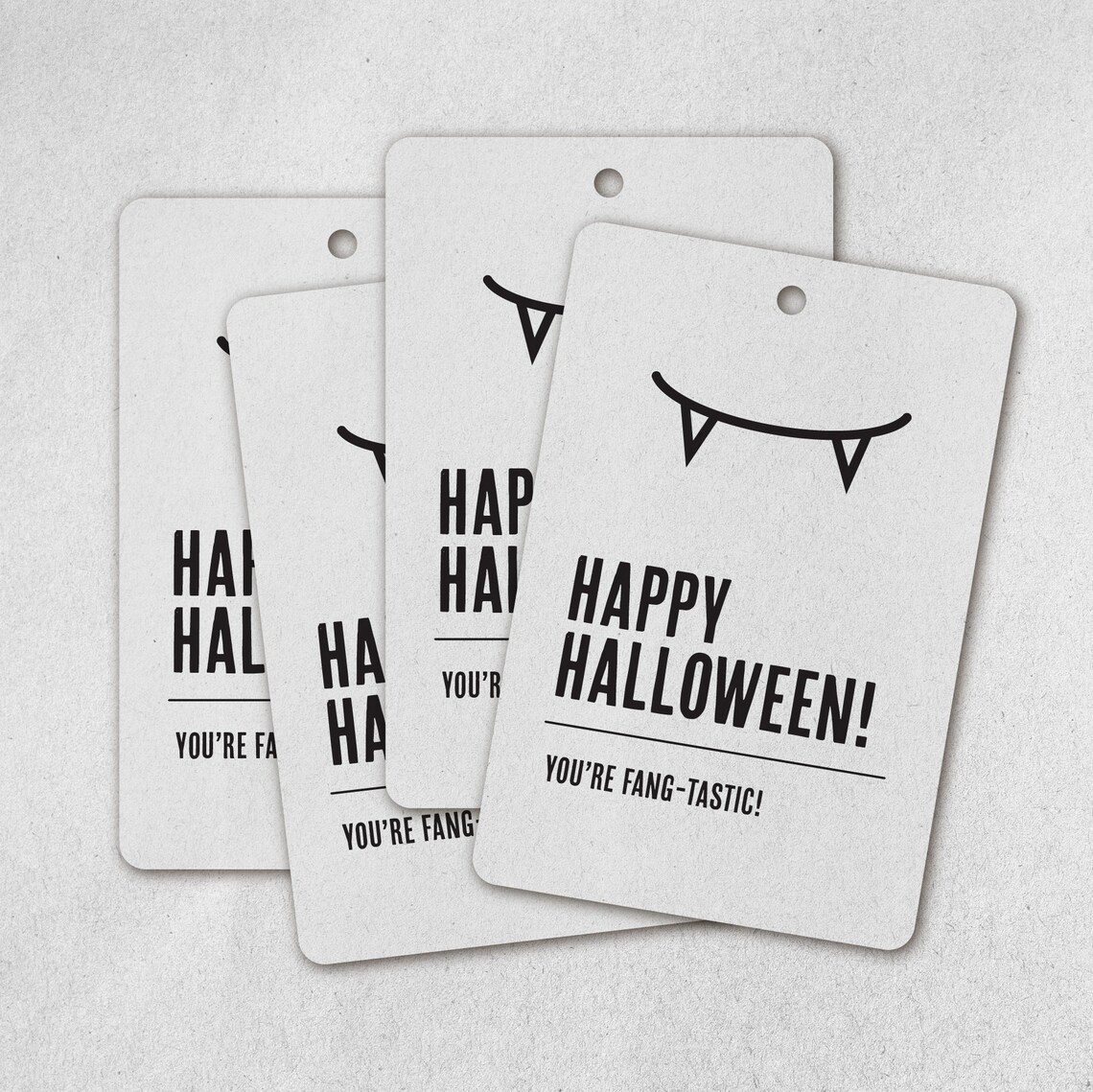Printable Cute Halloween Gift Tags Set of 12 - Etsy