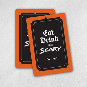 Printable Halloween Gift Tags - Set of 12 - Etsy