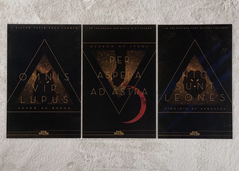 Virginia Au Augustus 11x17 Print Mustang Hic Sunt Leones - Etsy.de