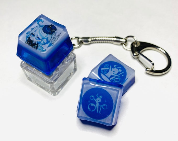 Genshin Impact Handmade Resin Keycap Furina for Mechanical Keyboards - Etsy