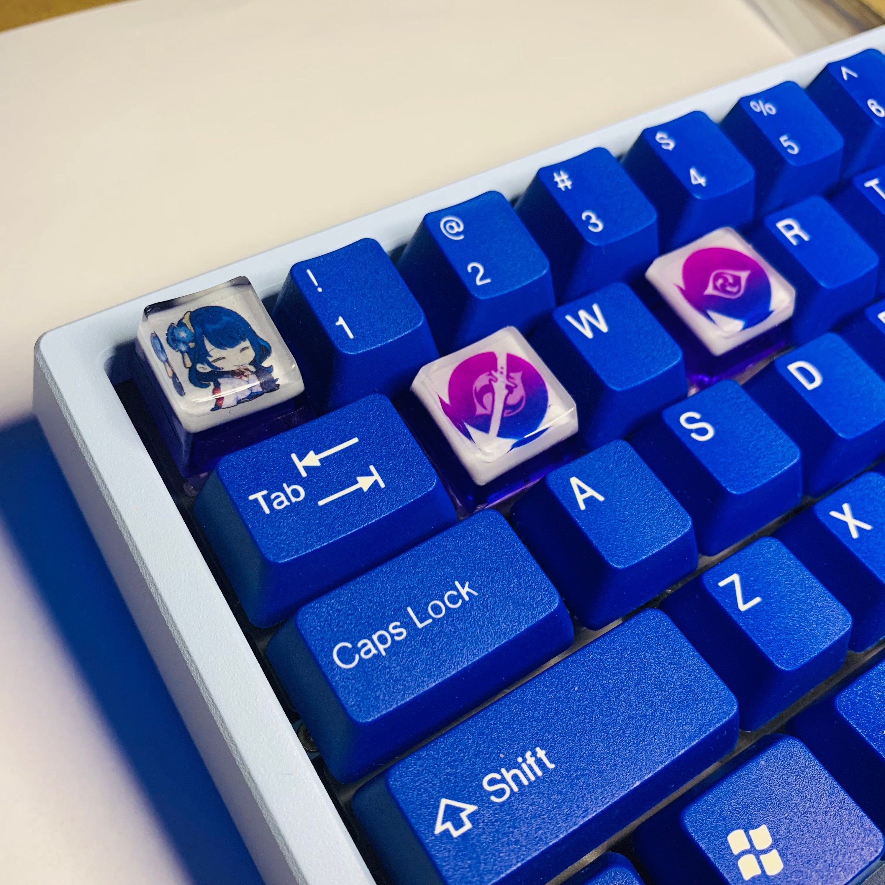 Genshin Impact Handmade Resin Keycap Raiden Shogun for - Etsy