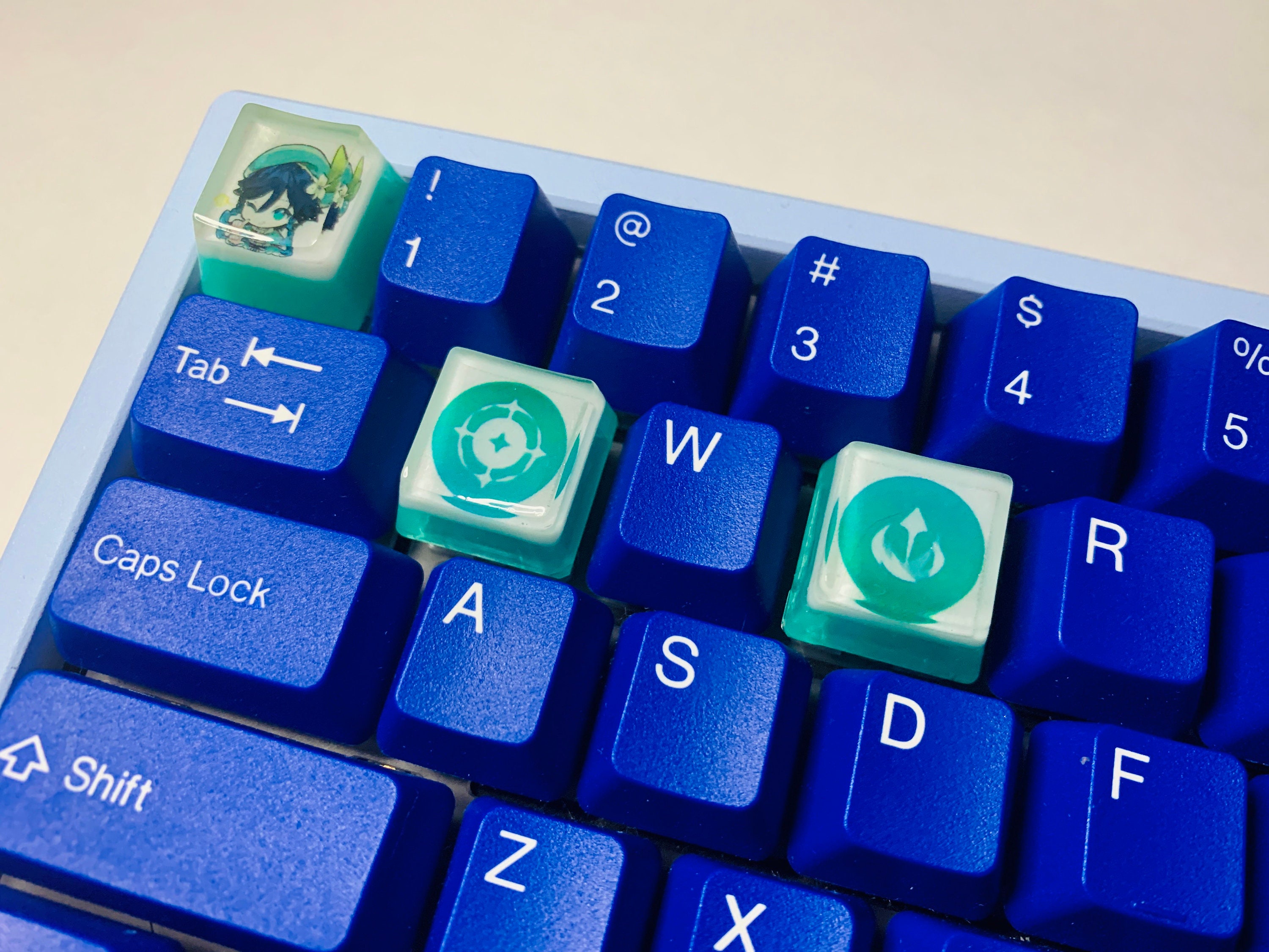 Genshin Impact Handmade Resin Keycap Venti for Mechanical Keyboards - Etsy