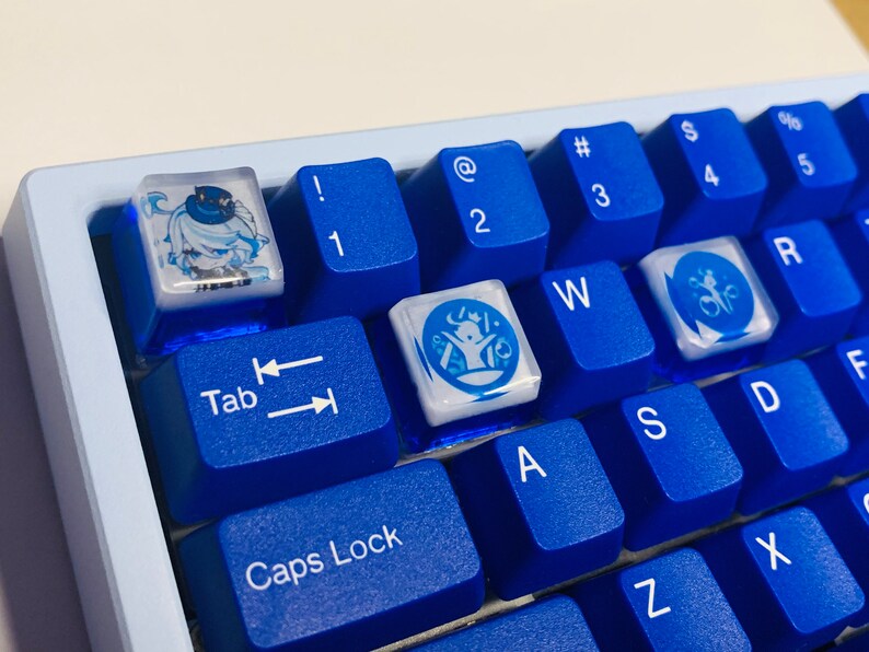 Genshin Impact Handmade Resin Keycap Furina for Mechanical - Etsy