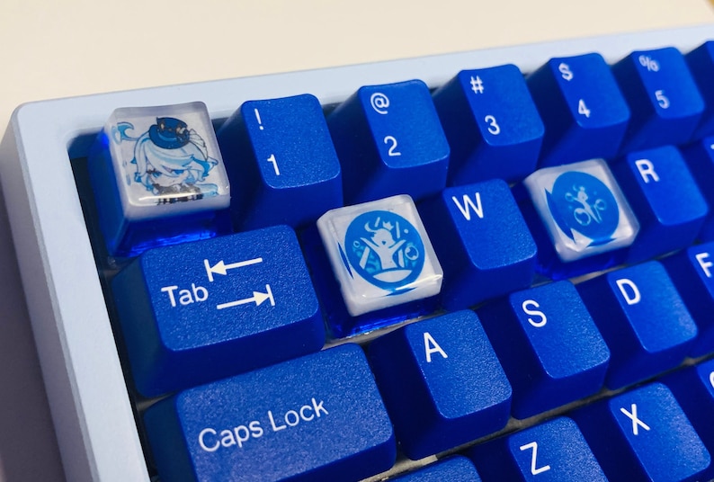 Genshin Impact Handmade Resin Keycap Furina for Mechanical Keyboards - Etsy