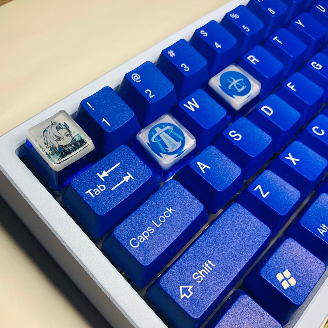 Genshin Impact Handmade Resin Keycap Neuvillette for - Etsy