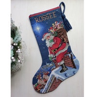 Magical Christmas Stocking Cross Stitch Chart PDF Digital Pattern - Etsy