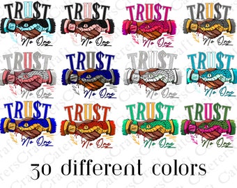 Trust No One Svg Vector File Cut File Png Instant Download - Etsy