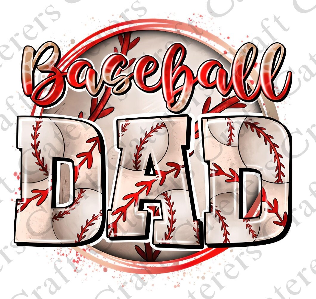 Baseball Dad digital - Etsy